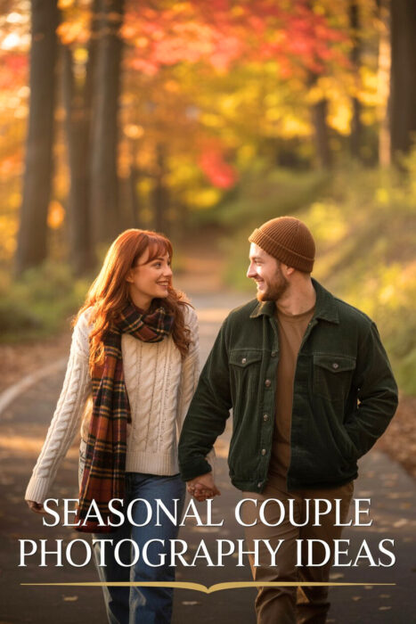 25 Fall Couple Photo Ideas: Cute Poses, Cozy Outfits & Aesthetic Locations