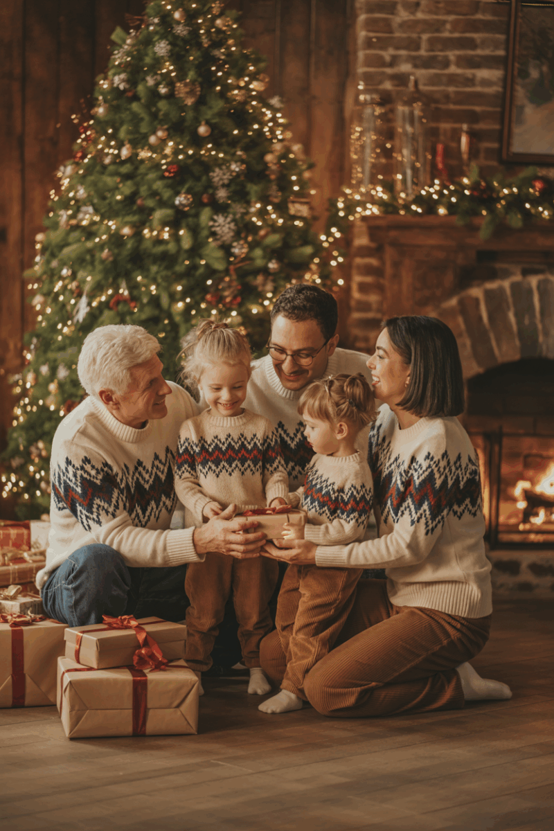 🎅 Best Christmas Poses for Couples, Families & Kids