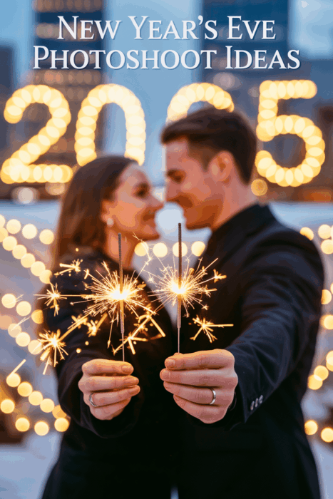 25+ New Year’s Eve Photoshoot Ideas for Stunning NYE Photos (Couples ...